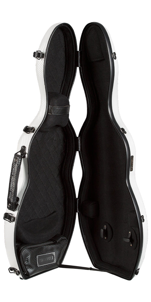 Tonareli Violin Shaped Polycarbonate Case VNPC 1028 Special Edition Wh ...