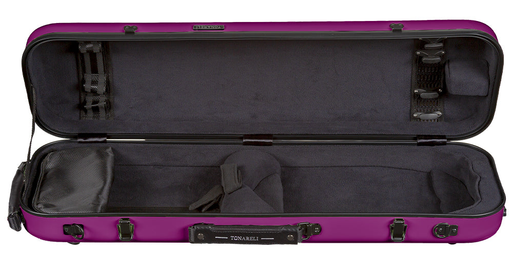 Tonareli Violin Oblong Fiberglass Case VNFO1006 Purple – Fiddle Cases