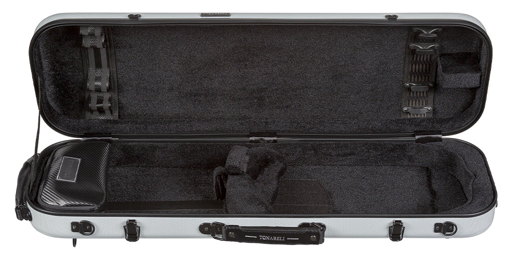 Tonareli Violin Oblong Fiberglass Case VNFO1014 Special Edition Pearl ...